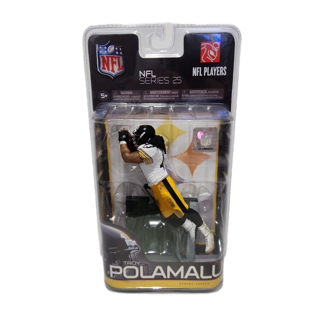 Mcfarlane NFL Series 25 Troy Polamalu Pittsburgh Steelers Action Figure ...