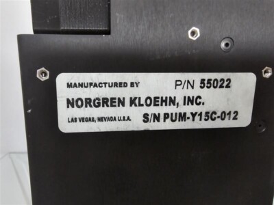 Kloehn Pump 55022 Motorized Smart Syringe Pump | eBay