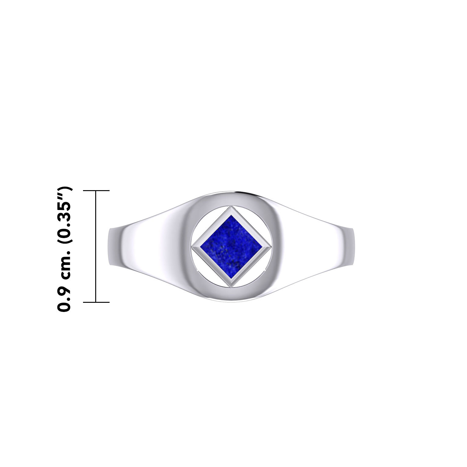 Small NA Recovery 925 Sterling Silver Ring Narcotics Anonymous Symbol ...