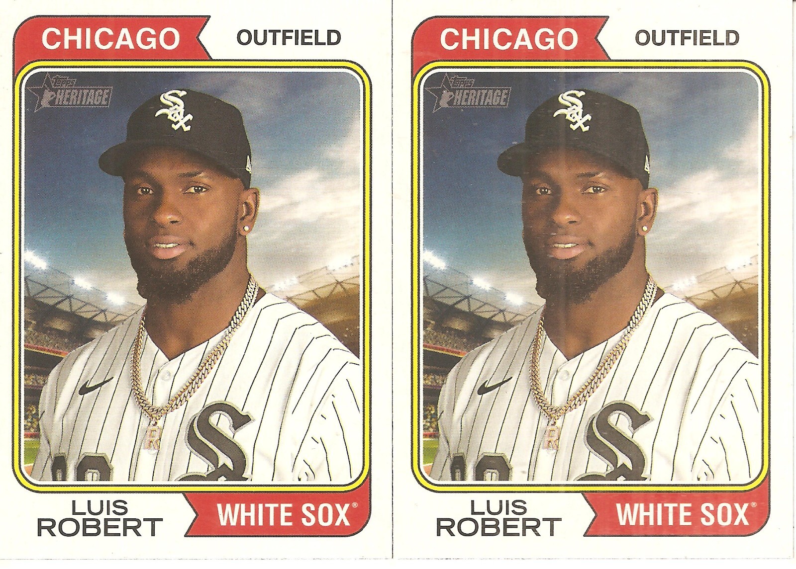 2 CARD 2023 TOPPS HERITAGE LUIS ROBERT BASEBALL CARD LOT #9 | eBay