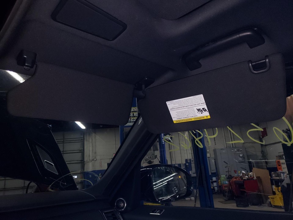 16 17 18 19 20 RANGE ROVER SPORT Right Sun Visor Dual Blade; Ebony TMB ...
