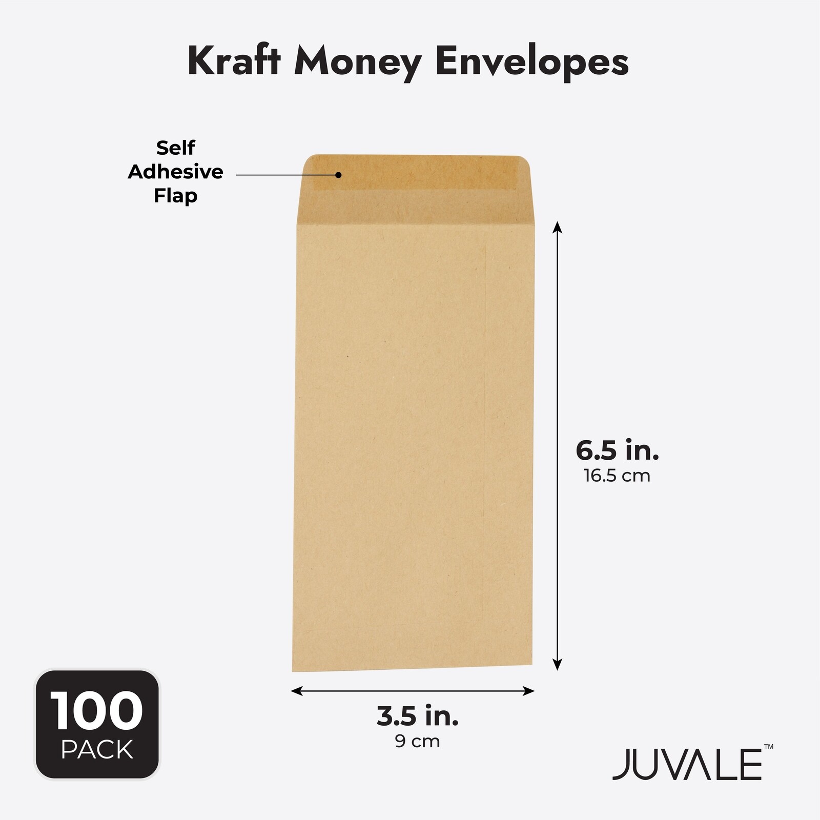 100-Pack #7 Money Envelopes for Banks, Cash, Coins, and Budgeting, 3.5 ...