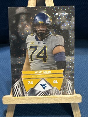 2024 Onit Athlete Wyatt Milum West Virginia WVU College Colors Holo ...