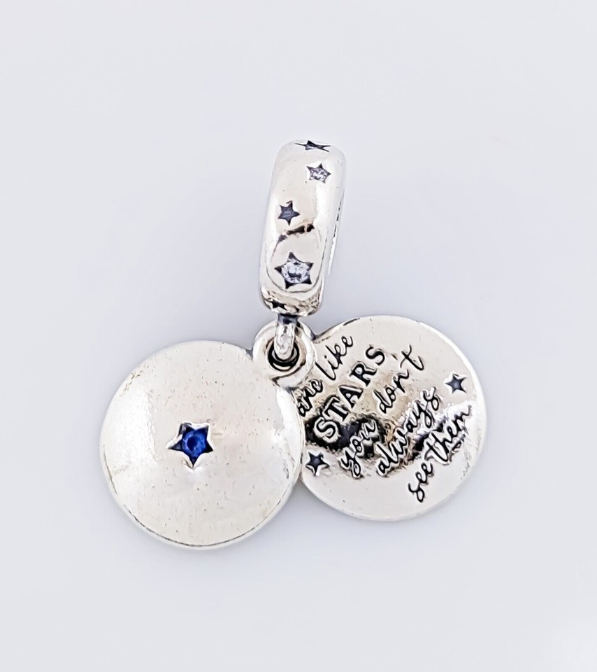 New 100% Authentic PANDORA 925 Ale Family Love Blue Star Dangle Charm ...