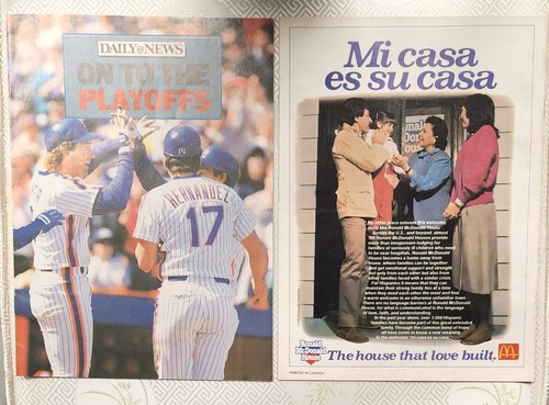 Vintage 1986 New York Daily News Mets Playoff Magazine Insert Carter ...
