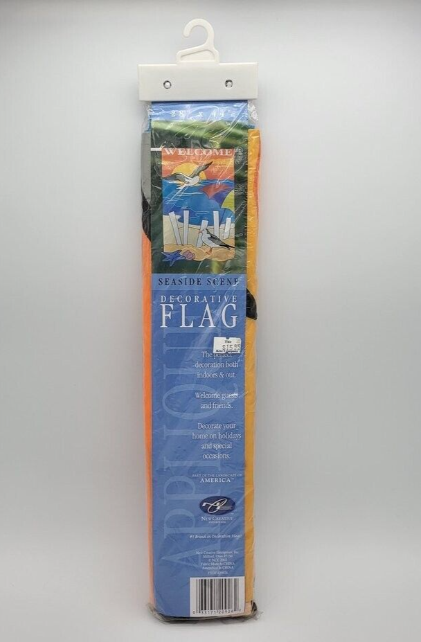 New Creative Enterprises Seaside Scene 28" x 44" Outdoor Flag The Kite ...