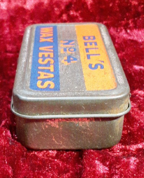 Bells No 4 Wax Vestas EMPTY Orange Tin Match Box WWII War Vintage | eBay