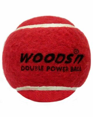 Woods Double Power Cricket Tennis Balls (Hard, Heavy) Pack of 12 Balls ...
