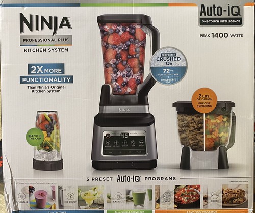 NEW Ninja Professional Plus Kitchen System Auto IQ 1 Touch Intelligence ...