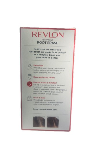 Revlon Root Erase Permanent Hair Color, At-Home Root Touchup Hair Dye ...
