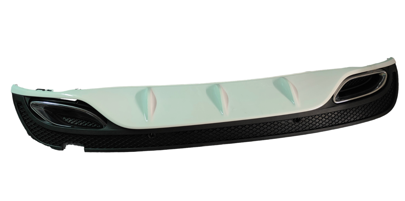 2015 MERCEDES W205 REAR BUMPER DIFFUSER + EXHAUST TIPS OEM 2018-2022 ...