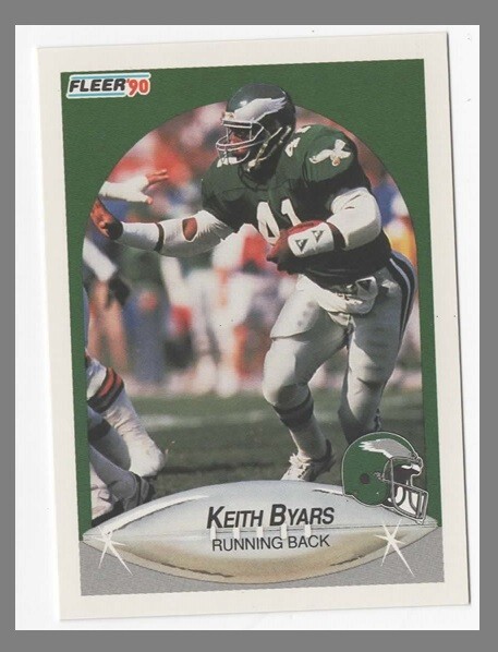 Keith Byars 1990 Fleer #80 Philadelphia Eagles NFL Football Card | eBay