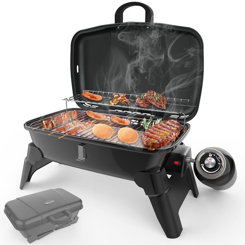 CAMPLUX Small Propane Grill 10,000 BTU, Portable Propane Grills 189 ...