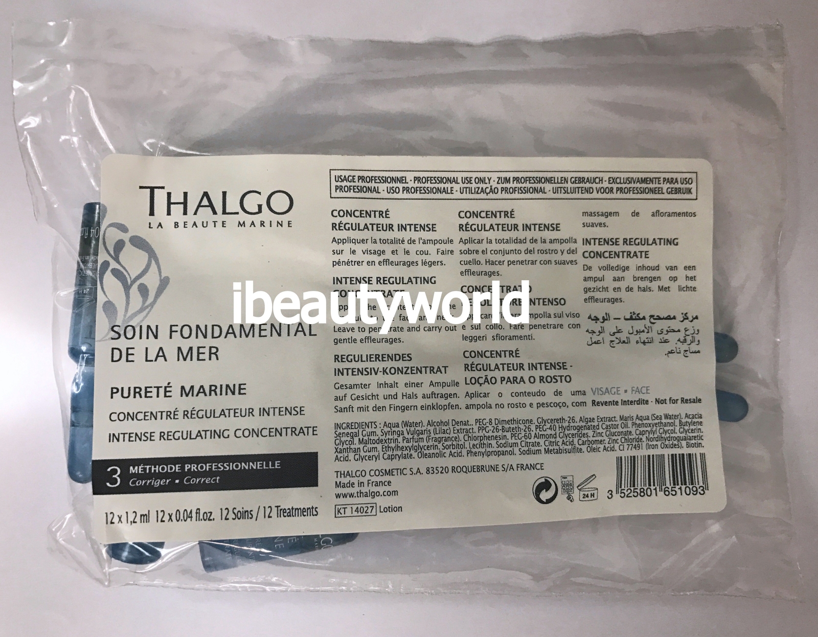 Thalgo Intense Regulating Concentrate 12 x 1.2ml Salon Professional #tw ...