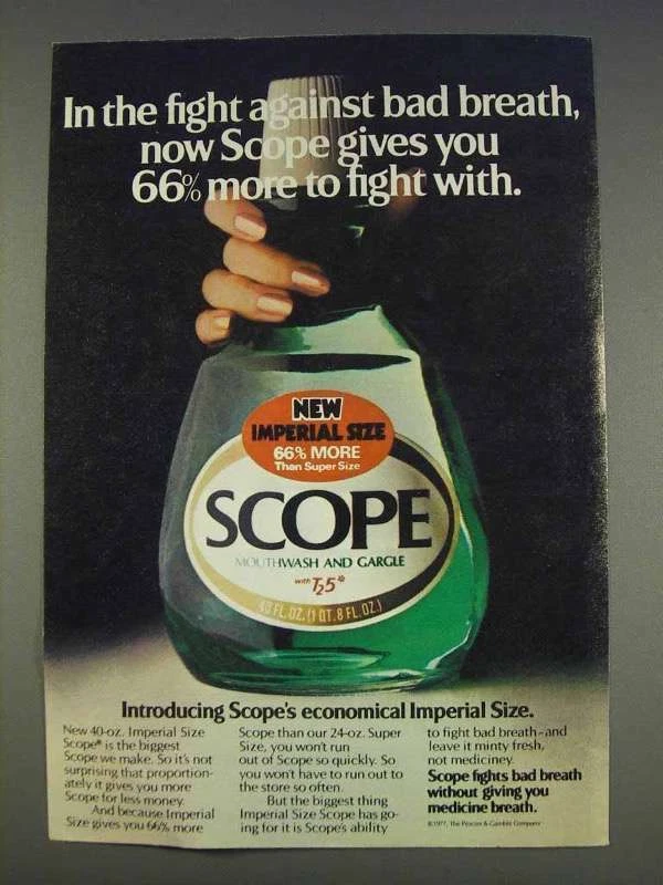 Scope Mouthwash Ads