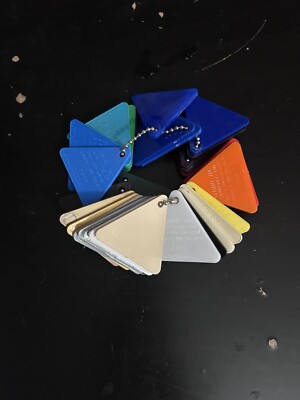 Multi-Color Triangle Plastic Swatches By Gemini Inc, Assorted Colors | eBay