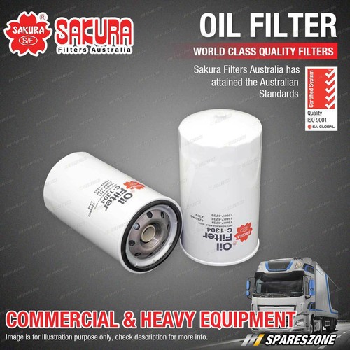 Sakura Oil Filter for MITSUBISHI FIGHTER FK61F 6M60 6CYL 7.5L TD 2003 ...