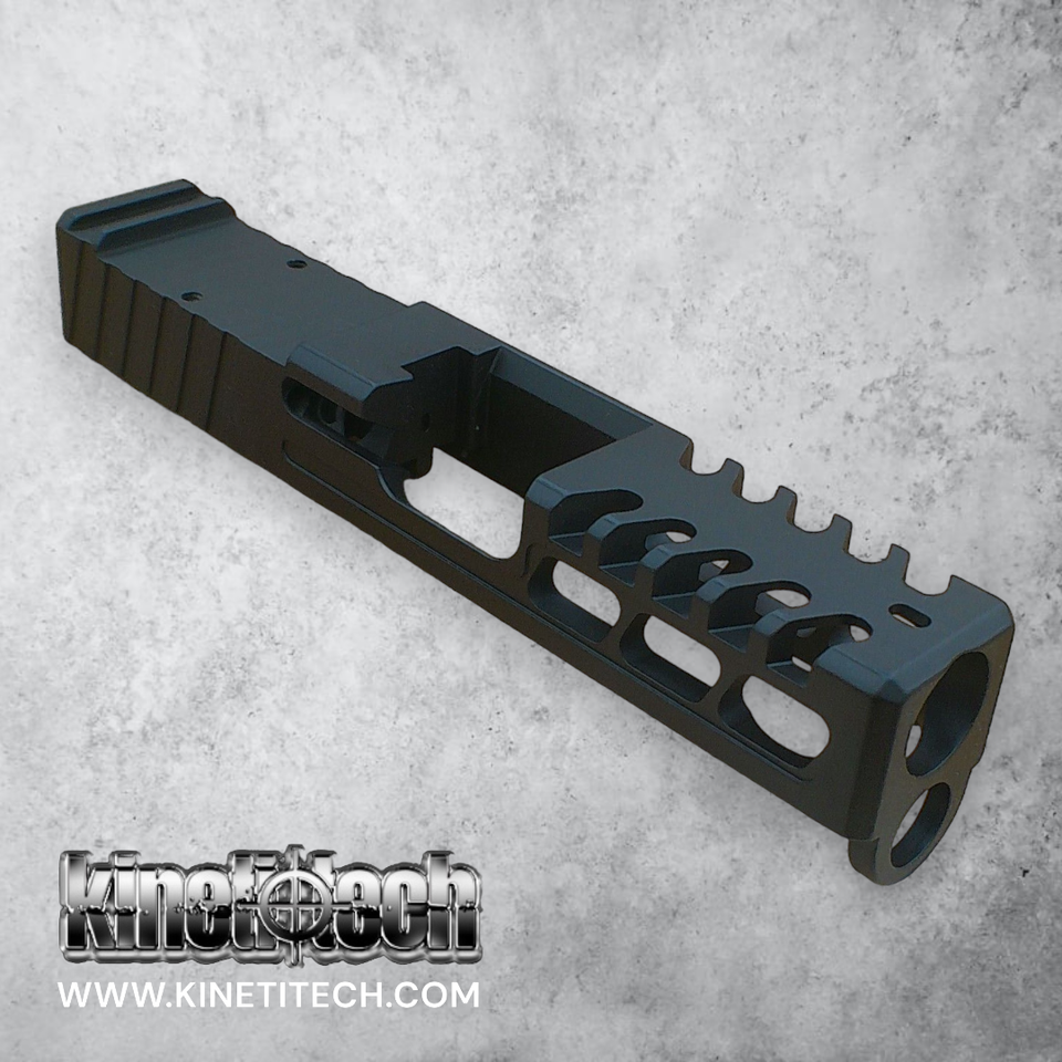For Glock 26 Stripped Slide Black RMR Raptor and Lightning cut USA MADE ...