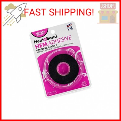 HeatnBond Hem Iron-On Adhesive, Regular Weight, Black | eBay