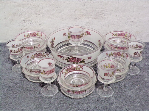 Vintage RARE U.S. Glass Company Pattern 15074 16 Piece Set | eBay
