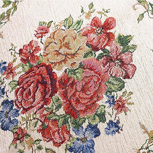 Rustic Floral Rose Area Rugs Vintage Traditional Round Accent Floor 4 ...