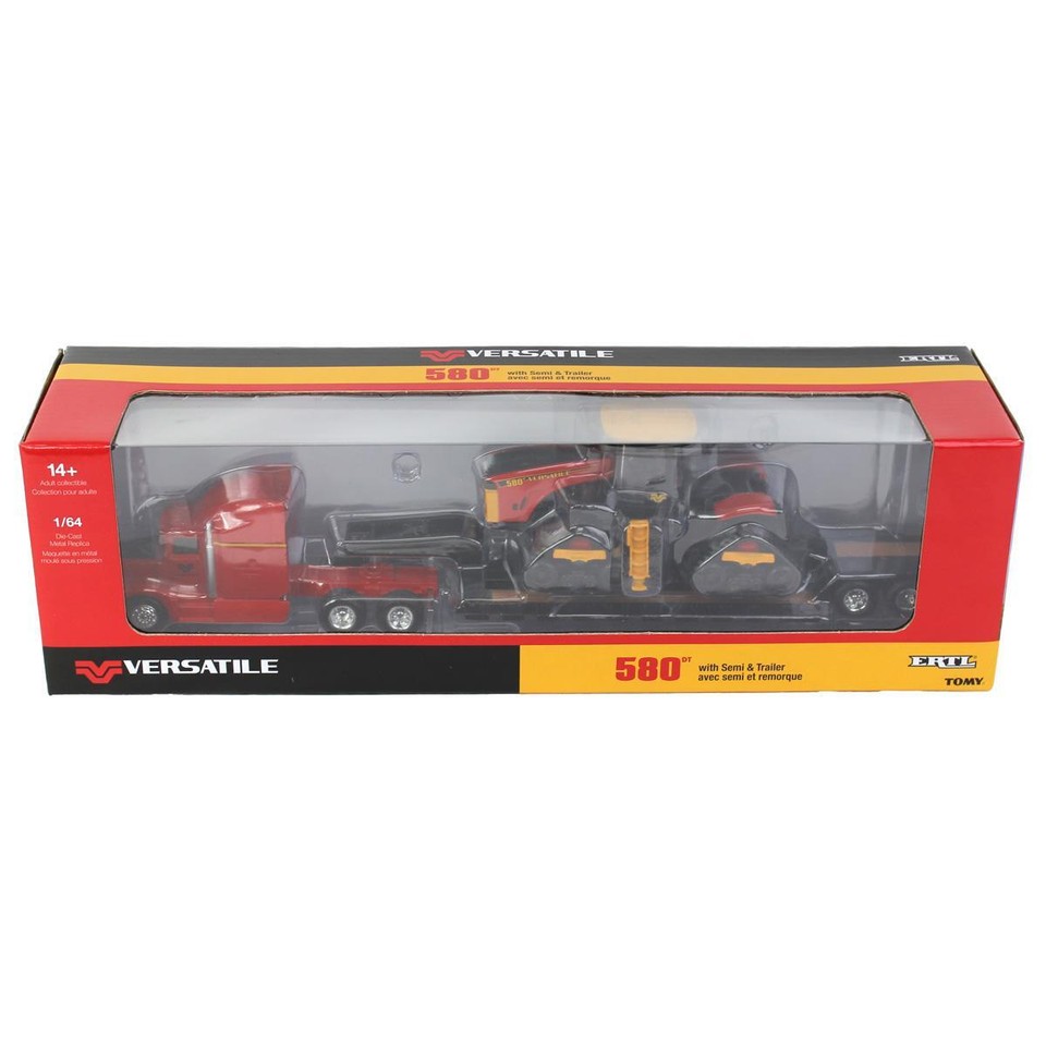 ERTL 1/64 Versatile 580DT w/ Semi & Lowboy Trailer Prestige Collection ...