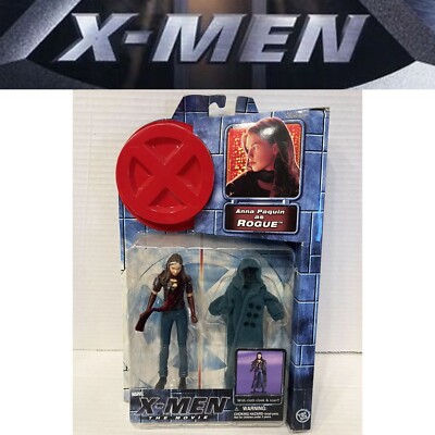 X-Men The Movie Anna Paquin ROGUE Figure W Bonus Dog Tags 2000 Toy Biz ...