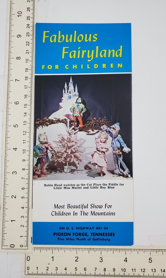 1960s Pigeon Forge TN Fabulous Fairyland Fairy Tale Kids Vtg Travel ...