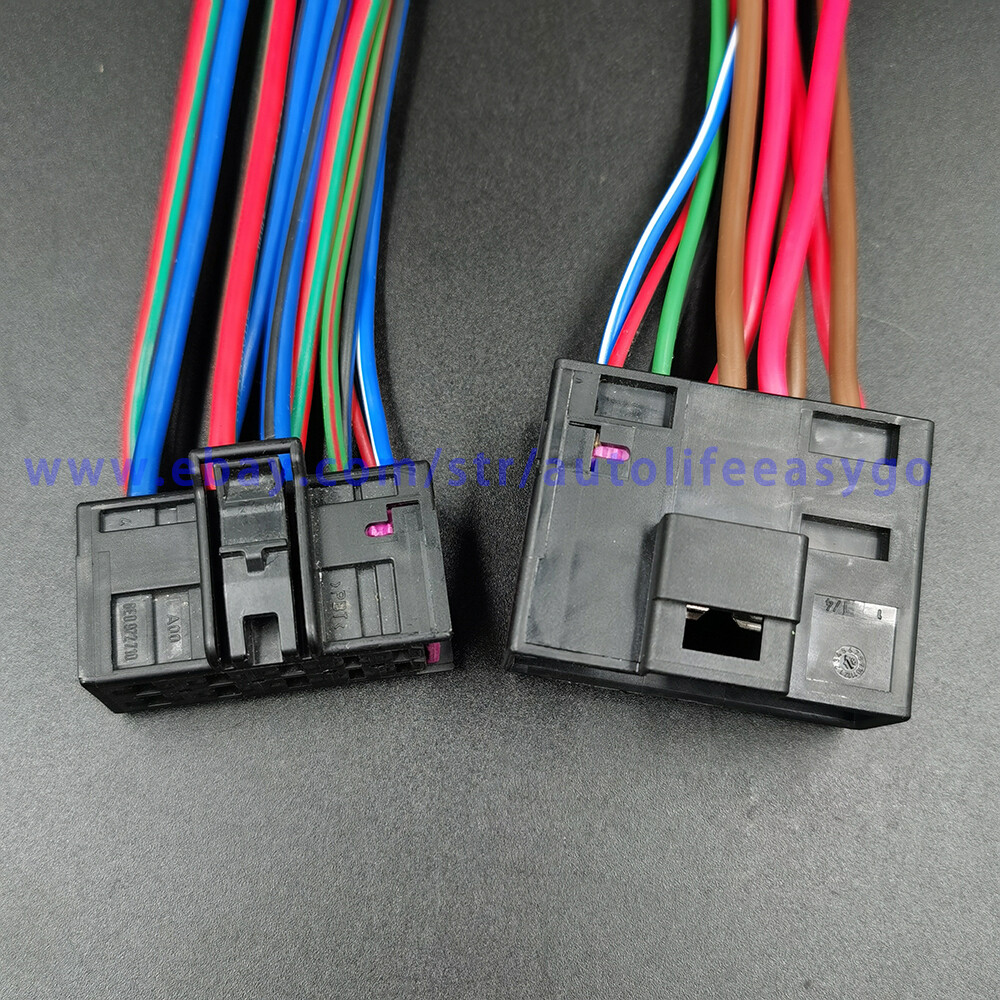 1 Pair OEM 10 pin 10 way Connector Harness for VW Power Seat Heating ...