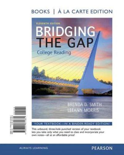 Bridging the Gap, Books a la Carte Plus NEW MyReadingLab with EText -- Access Card Package by ...