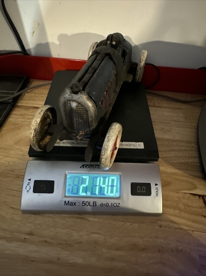 Race Car Set x2 Cast Iron Patina NASCAR Formula Indy 500 Collector ...