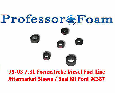 99-03 7.3L Powerstroke Diesel Fuel Line Sleeve / Seal Kit Aftermarket ...