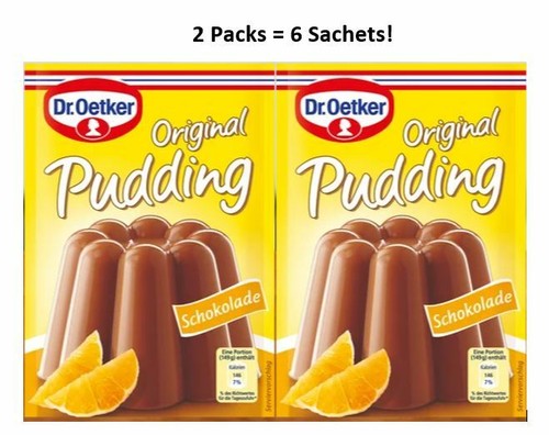 Dr Oetker CHOCOLATE Pudding - 6x Sachets Instant Dessert Mix/ Custard ...