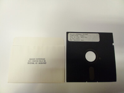Original IBM / TANDY Shareware Game 5.25 Disk - MIRAMAR FLIGHT ...