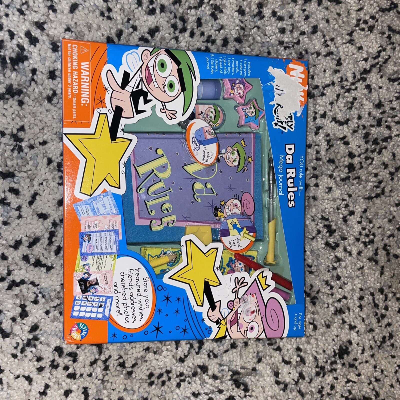 2003 Vintage FAIRLY ODDPARENTS TIMMY COSMO WANDA MEGA DA RULES JOURNAL ...