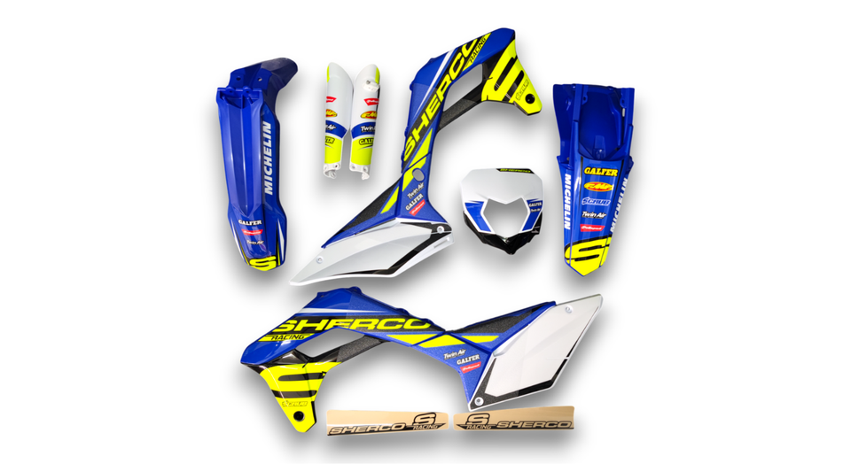 2017-2023 Sherco SE SEF Plastics + Graphics Off-road Motorcycle Fairing ...