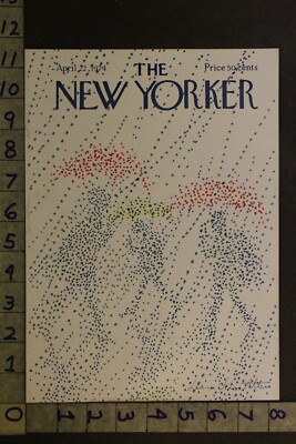 1974 NEW YORKER VINTAGE COVER ALLEN RAIN NYN41 | eBay