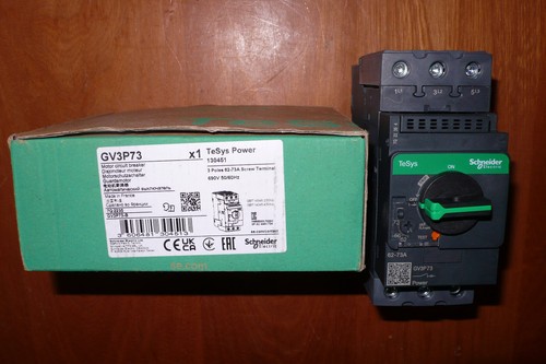 DISJONCTEUR MOTEUR TRIPHASE MONOPHASE 62 à 73A SCHNEIDER ELECTRIC ...