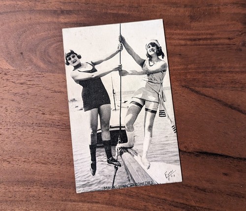 1910S MACK SENNETT COMEDIES EVANS LA BATHING BEAUTY ARCADE EXHIBIT POST ...