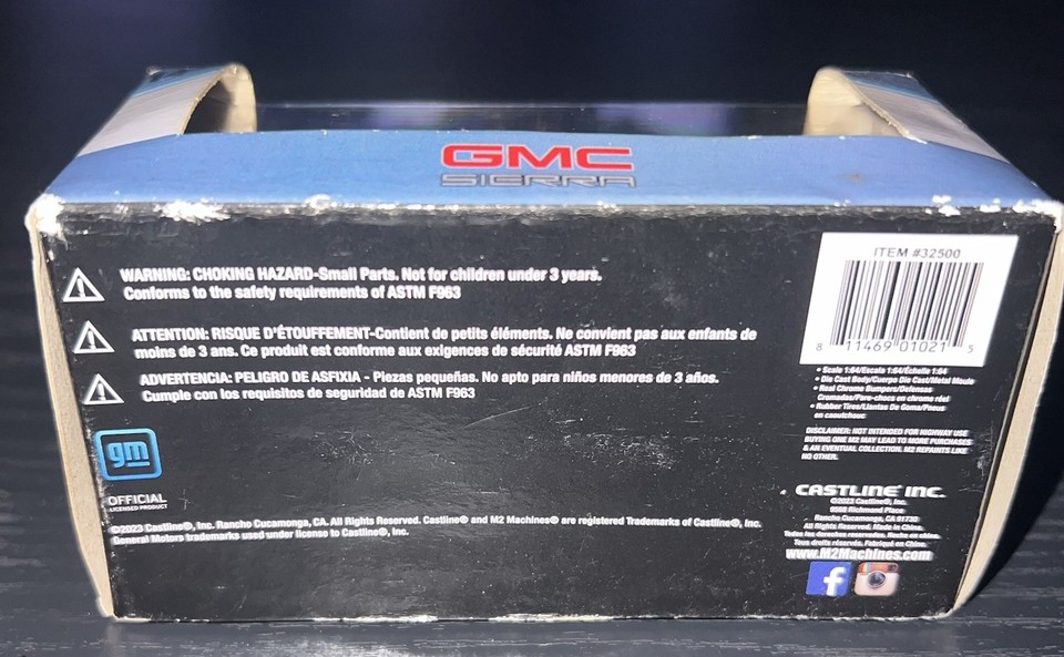 M2 Machines 1988 GMC Sierra 1500 1/64 Scale O'Reilly Exclusive Model ...