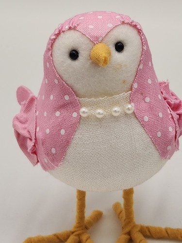 TARGET SPRITZ Featherly Friends SPRING PINK & WHITE BIRD WITH PEARLS ...