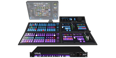 Ross Carbonite Ultra 24-Input 4K Switcher Frame & TD2 2M/E Touchdrive ...