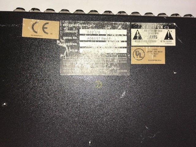 Digidesign 882 I/o Audio Interface Black No Power Cord Untested for ...