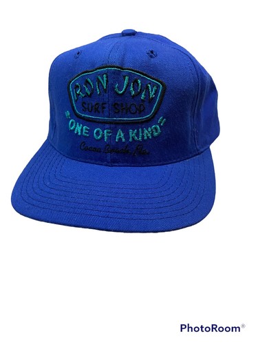 Ron Jon Surf Shop Cap Hat Snapback Beach Blue Adjustable Made USA One ...