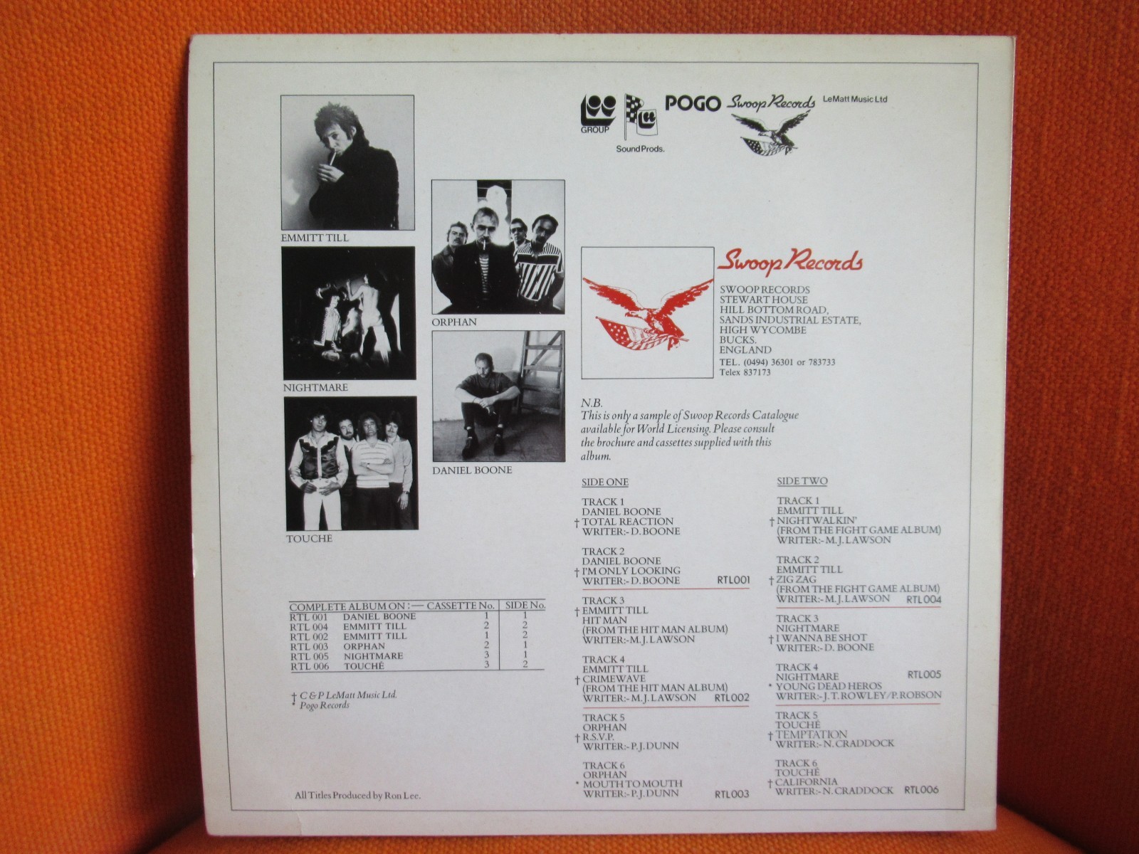 VINYL 33T – SWOOP RECORDS : PROMO CATALOGUE SAMPLER 1981 : POST PUNK ...