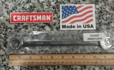 Craftsman Professional Full Polish Metric Wrench 16mm NEW NOS (Made in ...