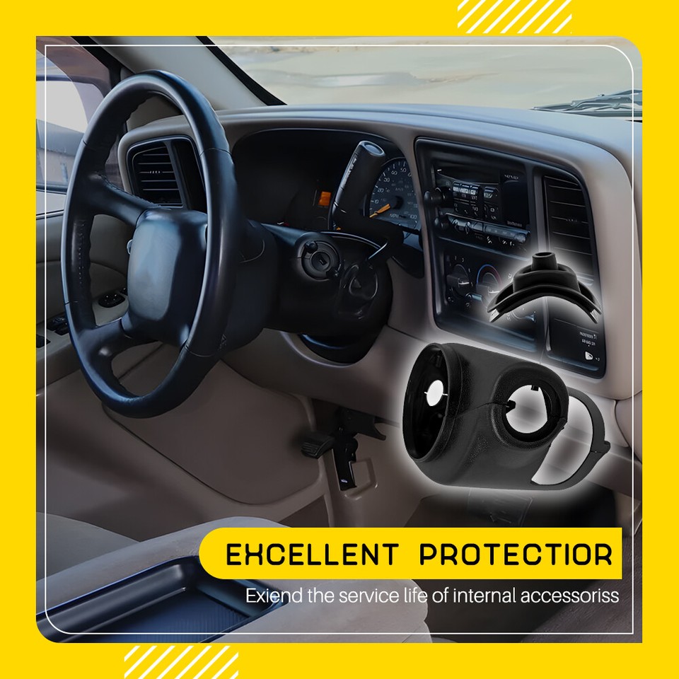 Upper+Lower Steering Column Cover Shroud+Shifter Boot For Chevy Tahoe ...