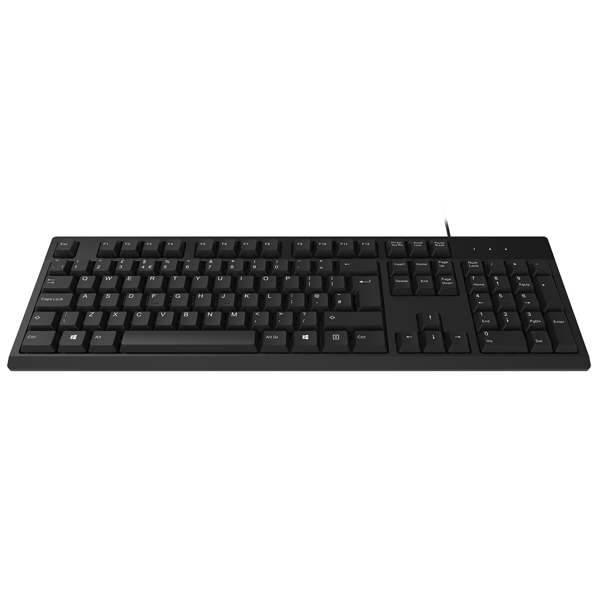 CIT USB Wired Keyboard Full Size QWERTY UK Layout For PC Desktop Laptop ...