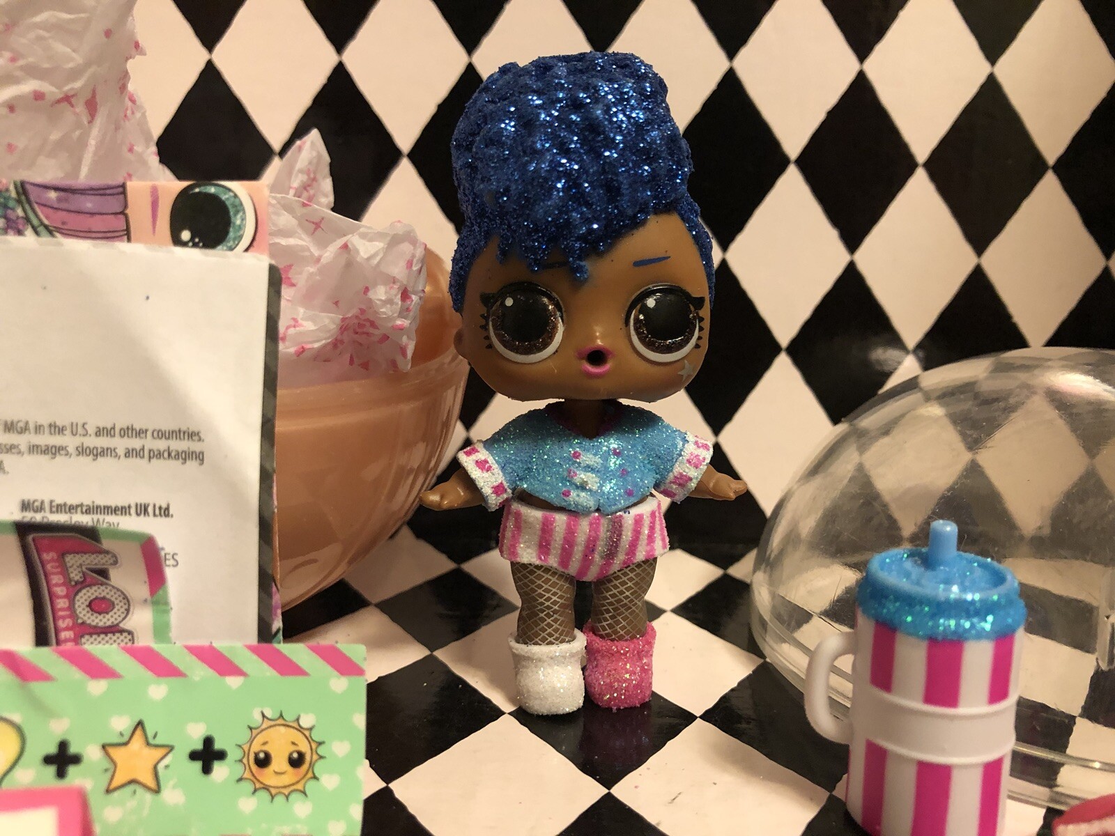 LOL Surprise Sparkle INDEPENDENT QUEEN Glitter Doll New Complete Blue ...