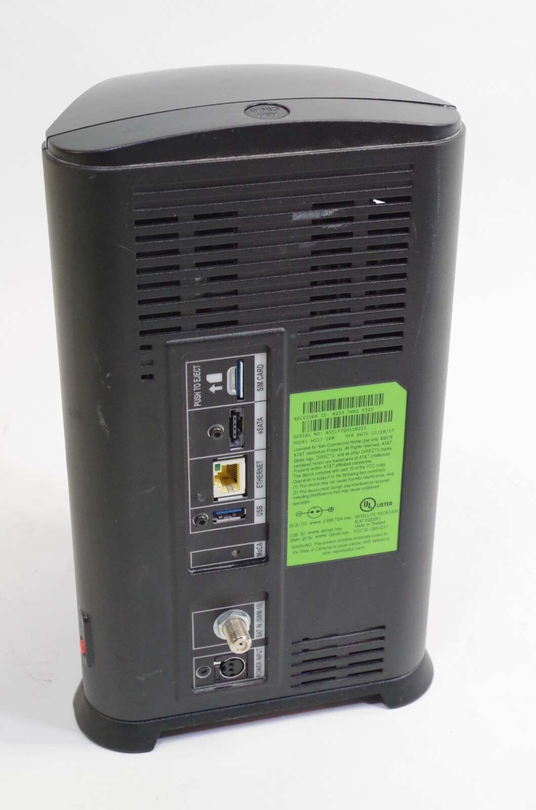 Satellite Genie Receiver Model HS17-100 // UNTESTED AS IS | eBay